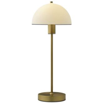 Belid Herstal Vienda - 1 lampe de table en verre blanc, laiton, E14