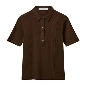 Sofie Schnoor Polo c&ocirc;tel&eacute; Baelasw - Femme - Tops - Brun - Taille: 38 FR