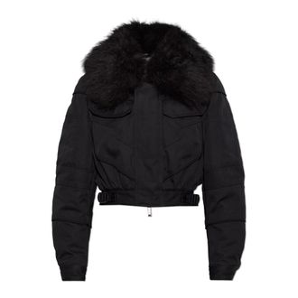 Dsquared2 Jacke mit Pelzkragen - - Jackets - Damen - Schwarzk - XS
