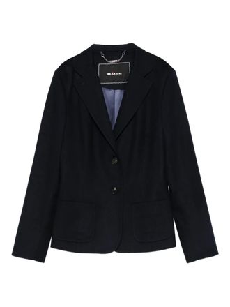 Kiton blazer à poches plaquées - Bleu