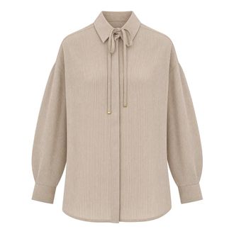 Sessun Chemise Liza-Dunegres - Femme - Blouses et Chemises - Beige - Taille: 36 FR