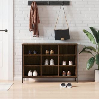vidaXL Vidaxl - Armoire &agrave; chaussures ch&ecirc;ne marron 100x35x70cm bois ding&eacute;nierie