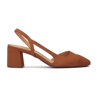 Kazar Pumps mit chunky Absatz und Cut-out - - Shoes - Damen - Braun - 36 1/2 EU