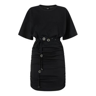 Pinko Kurzes Kleid mit G&uuml;rtel - - Dresses - Damen - Schwarzk - S