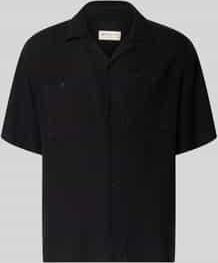 Tom Tailor Denim Loose Fit Freizeithemd aus Leinen-Viskose-Mix