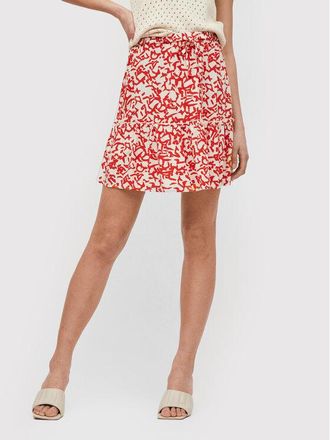 Vila Trapezf&ouml;rmiger Rock Lise 14075614 Rot Regular Fit
