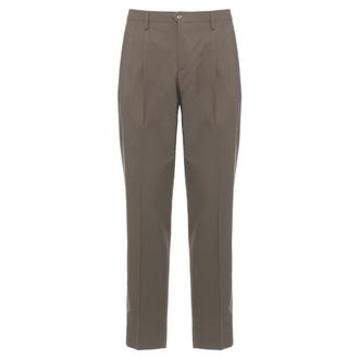 BRIGLIA 1949 Homme, Pantalons, Brun, Taille: L Pantalon pliss&eacute; &agrave; fermeture &eacute;clair