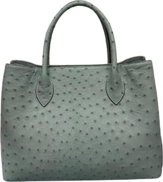 Generic Sac cabas pour femme en cuir dautruche v&eacute;ritable, sac &agrave; main en cuir exotique v&eacute;ritable, grand sac &agrave; bandouli&egrave;re