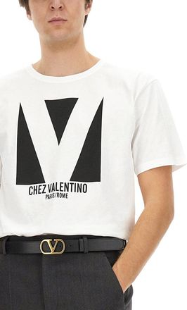 Valentino Logo Print T-Shirt - White
