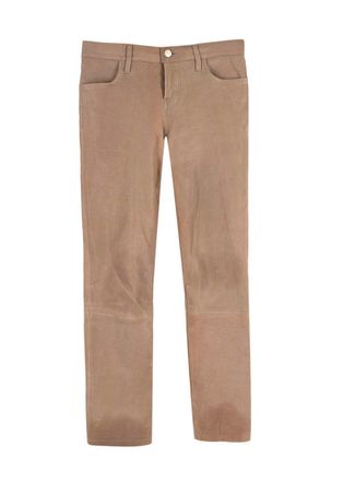J Brand Brown Leather Trousers Size 24/61