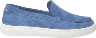 Baldinini Femme, Chaussures, Bleu, Taille: 38 1/2 EU Mocassin Slip-On en daim