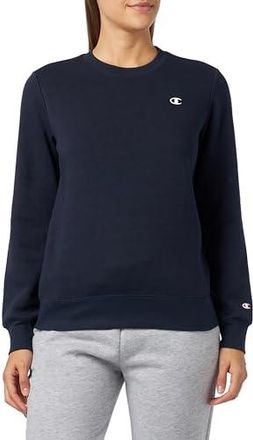 Champion Legacy Basics W Light Powerblend Fleece Crewneck Sweat, Bleu Marine, L Femme