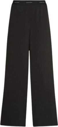 Calvin Klein Femme, Pantalons, Noir, Taille: 40 FR Wide Pantalons