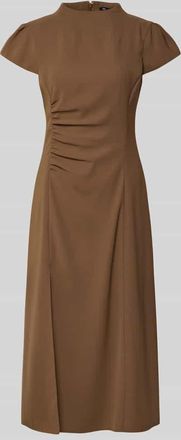 A|X Armani Exchange Midikleid mit Stehkragen und Raffungen