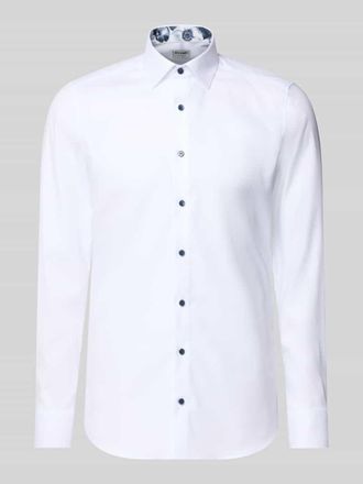 Olymp Level 5 Slim Fit Business Hemd aus Baumwolle mit Kentkragen