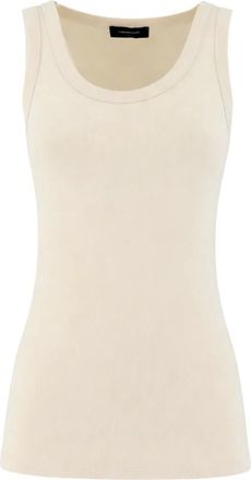 Fabiana Filippi Femme, Tops, Jaune, Taille: 40 FR Jersey Tank Top