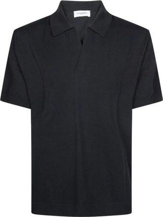 Paolo Pecora Homme, Tops, Noir, Taille: L T-shirt col en V