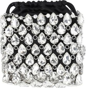 Self Portrait Femme, Sacs, Noir, Taille: ONE Size Mini sac Crystal Chainmail