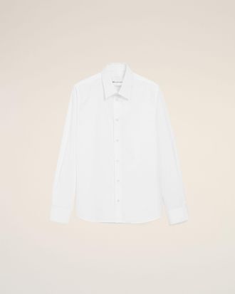 Ami Chemise Tailor Blanche Ami De Coeur Brod&eacute; en Coton Blanc - 36 - Homme
