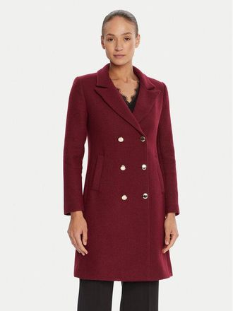 Rinascimento Rinascimento Wollmantel CFC0126118003 Dunkelrot Regular Fit