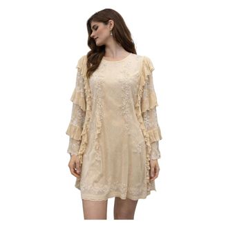 Aniye By Femme, Robes, Beige, Taille: 40 FR Tulle Dress