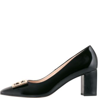 Högl Högl Damen Rosette Pumps, Schwarz, 41.5 EU X-Weit