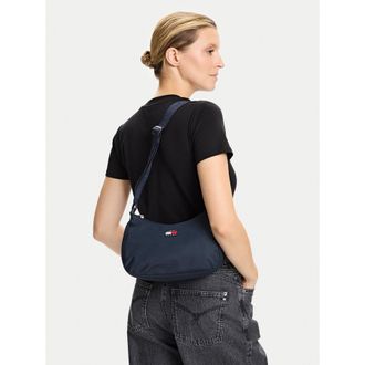 Tommy Jeans Handtasche Tommy Jeans Tjw Ess Daily Shoulder Bag AW0AW17888 Dunkelblau