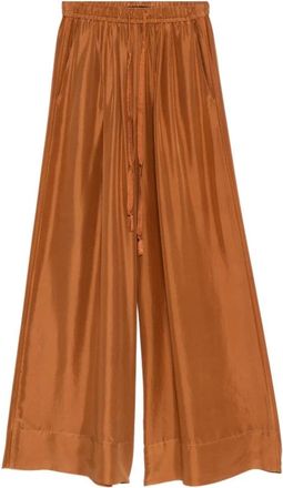Forte_Forte Femme, Pantalons, Brun, Taille: 38 FR Wide Pantalons