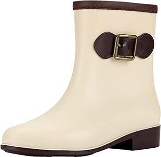 Generic Bottes dext&eacute;rieur en caoutchouc pour femme travail imperm&eacute;ables pluie la mode Confortable Antid&eacute;rapant Chaussures Compris Semelle int&eacute;rieure Isolation