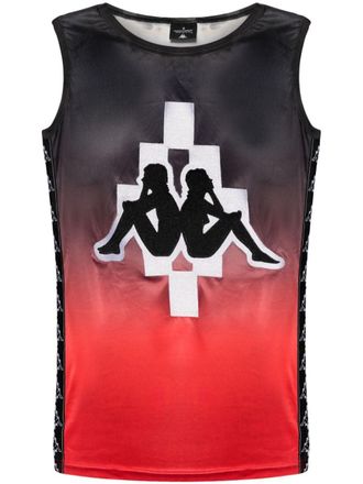 Marcelo Burlon x KAPPA débardeur à logo imprimé - Rouge