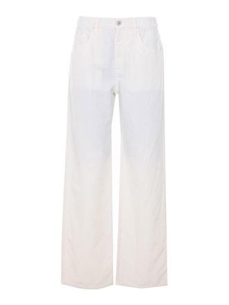 Brunello Cucinelli Casual Hose - Wei&szlig;