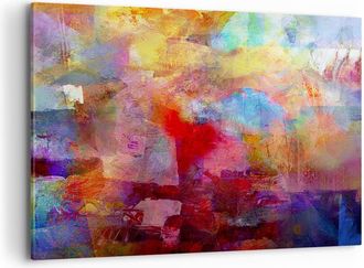 Arttor Wandbilder Dekoration Wohnzimmer Abstraktion modern Bilder auf Leinwand 120x80cm Leinwandbild Schlafzimmer Küche Deko Wand Kunstdruck Art Groß XXL Wan