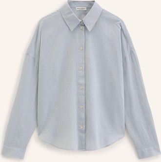 Marc O'Polo Marc Opolo Seersucker-Bluse blau