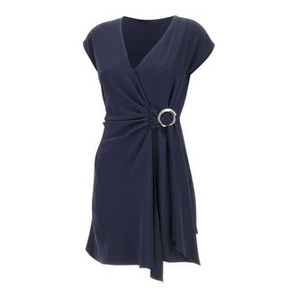 Liu Jo Femme, Robes, Bleu, Taille: 40 FR Robe courte avec d&eacute;tails bijoux
