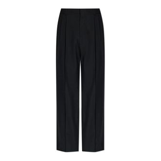 Balmain Wollhose mit geradem Bein - - Trousers - Herren - Schwarzk - S