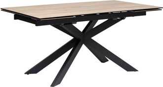 Atmosphera Atmosphera - Table à manger extensible en céramique et métal pour 6 à 8 personnes