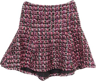 Chanel minijupe en tweed (1986-1988) - Rose