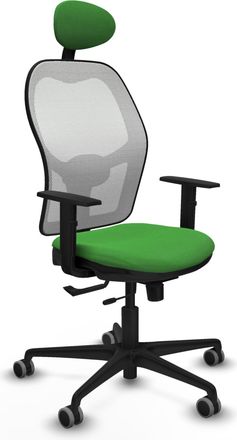 Piqueras y Crespo Schreibtischstuhl mit Jorquera Armlehnen, h&ouml;henverstellbarer Lendenwirbelst&uuml;tze und festem Kopfteil, ausgestattet mit Syncro/Traslack und injiziertem 