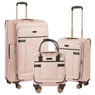 Kensie Hudson Softside Spinner Gepäck-Set, 3-teilig, Rose, 3-Piece Set (16/20/28), Hudson Softside 3-teiliges Spinner Gepäck-Set