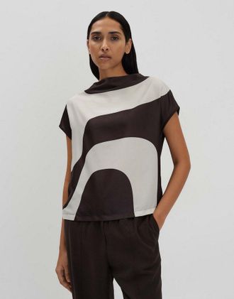 someday Print-Shirt KESORA PRINT Regular aus flie&szlig;endem Material Mix