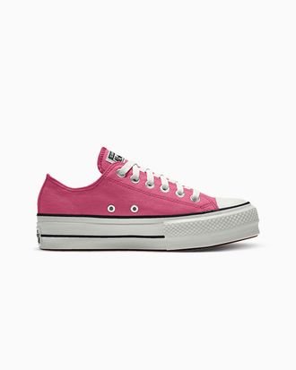 Converse Custom Chuck Taylor All Star Lift Platform Canvas By You Pink