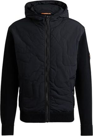 BOSS Hommes Kalbero Veste matelass&eacute;e &agrave; la Coupe d&eacute;contract&eacute;e en m&eacute;lange de mati&egrave;res