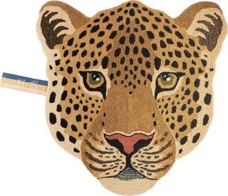 Doing Goods Tapis t&ecirc;te de l&eacute;opard en laine Himani Doing Goods