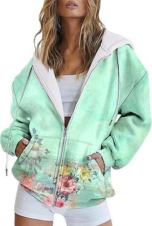 Generic Veste Sport Femme Capuche, Décontracté Hoodie À Manches Longues Classique Hoodies Zippé Pocket Chic Et Elegant Manteau Style Sport Zippe Blousons Auto