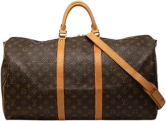 Louis Vuitton Pre-owned Keepall Bandouliere 55 - - Pre-owned - Damen - Braun - ONE SIZE