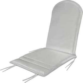 Normani Adirondack Stuhlauflage - wasserdichte Outdoor Auflage für Adriondack Stühle 135 x 55 x 6 cm Farbe Weiß