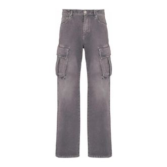 Balmain Denim Loose-Fit Cargo Jeans - - Jeans - Herren - Grau - W31
