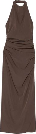 Sir. Sir., Femme, Robes, Brun, Taille: 36 FR Robe Longue Sol Halter