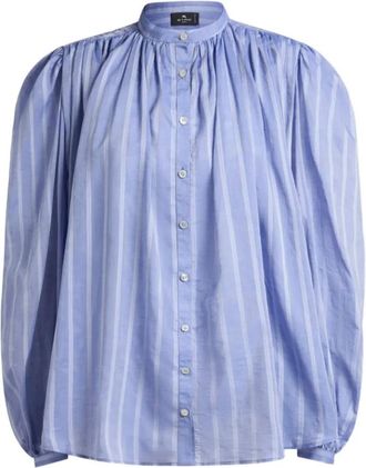 Etro Femme, Blouses et Chemises, Bleu, Taille: 42 FR Chemise ray&eacute;e