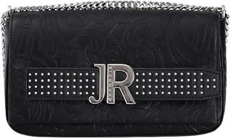 John Richmond Sac &agrave; main pour femme Art RWA25189BO, Noir/argent&eacute;, Taille unique